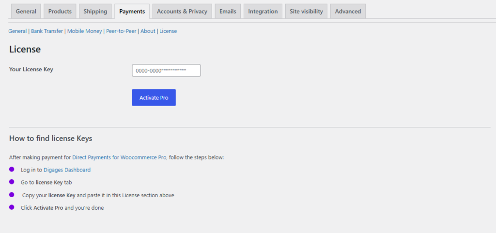 Activating your Pro Version with Your License Key - Digages