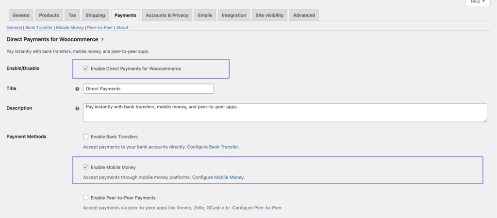 How to enable MTN (MoMo) Mobile Money Payments on Woocommerce - Digages